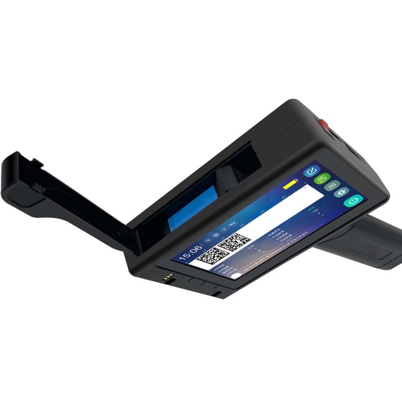 Color Touch Screen Handheld Inkjet Printer Plastic Portable 600DPI