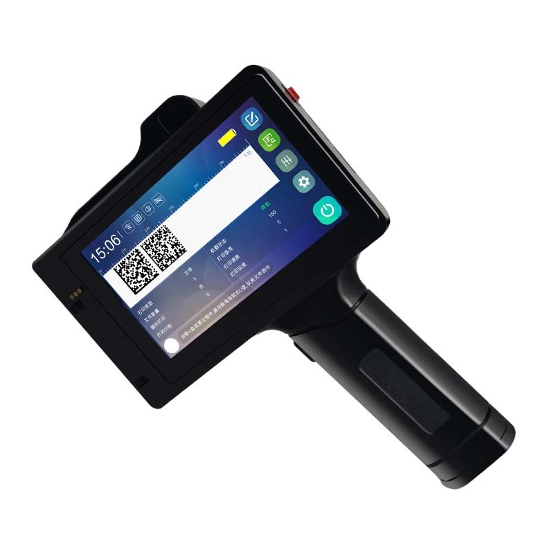 Color Touch Screen Handheld Inkjet Printer Plastic Portable 600DPI