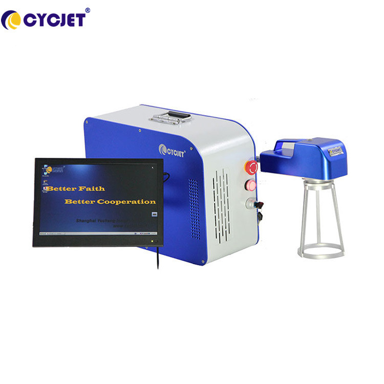 CYCJET 30W Handheld Laser Coding And Marking Machine For Tire Logo QR ...